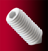 Ceramic 4-40 x 13/64" Zirconia Set Screw Socket Drive Cone Point ...